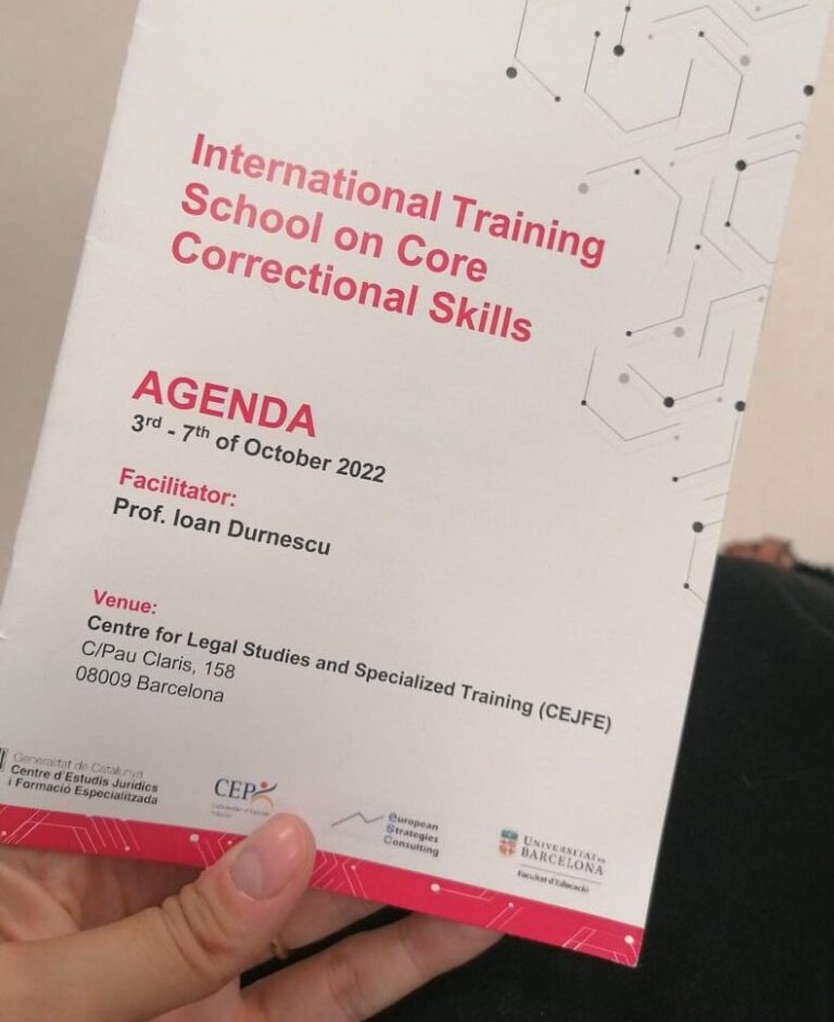 Recap: International Training Course on Core Correctional Skills – CEP ...